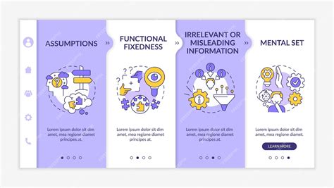 Premium Vector Problem Solving Obstacles Onboarding Template