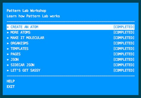 github phase2 pattern lab workshop the workshopper module for learning the basics of pattern lab