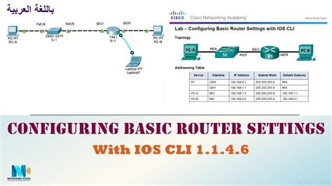 1 1 4 6 configuring basic router settings with ios cli الإعدادات