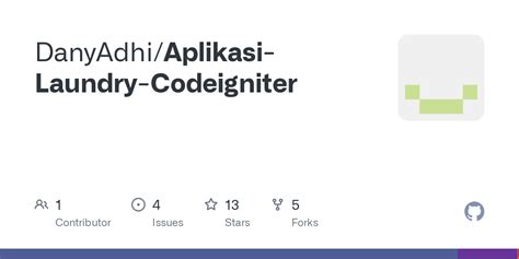 Github Danyadhiaplikasi Laundry Codeigniter