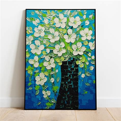 Diy명화그리기 명화그리기 활짝핀 꽃 캔버스페인팅 Diy 유화그림 직장인취미 오늘의집 쇼핑