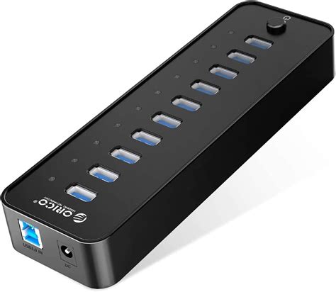 Orico Powered Usb Hub 10 Ports 36w Usb 3 0 Data Hub With 12v 3a Power Adapter For