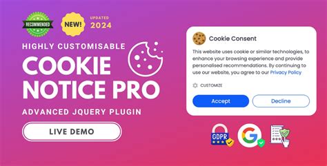 Cookie Notice Pro Advanced Jquery Plugin Flerosoft