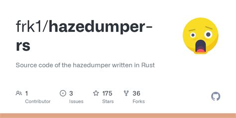 Github Frk Hazedumper Rs Source Code Of The Hazedumper Written In Rust