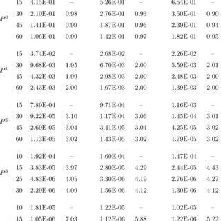 Time History Of The L Errors For Example Download Scientific Diagram