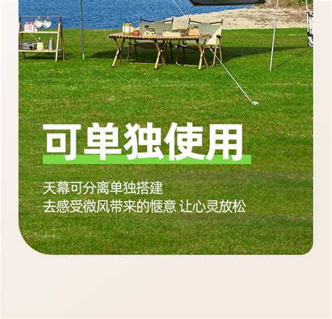 帐篷天幕二合一户外便携式折叠全套露营装备加厚黑胶防晒野外野营 阿里巴巴