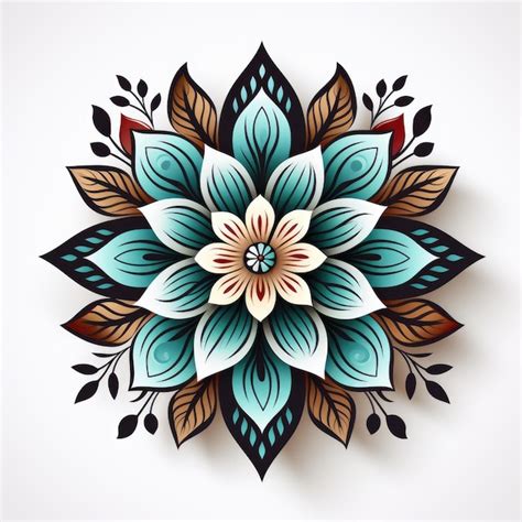 Premium Ai Image Mandala Design Element Generative Ai