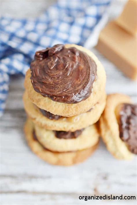 Easy Homemade Twix Cookies Recipe Organized Island