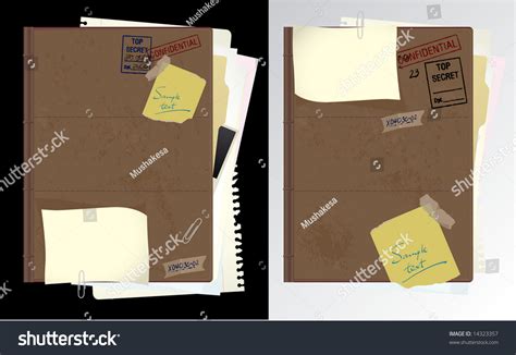 Secret Folder Vector Stock Vector Royalty Free