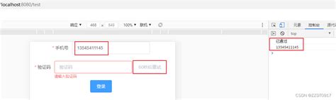 Vue Element Ui 手机号校验 And 验证码校验 And 获取验证码倒数60秒无样式实现 源码巴士