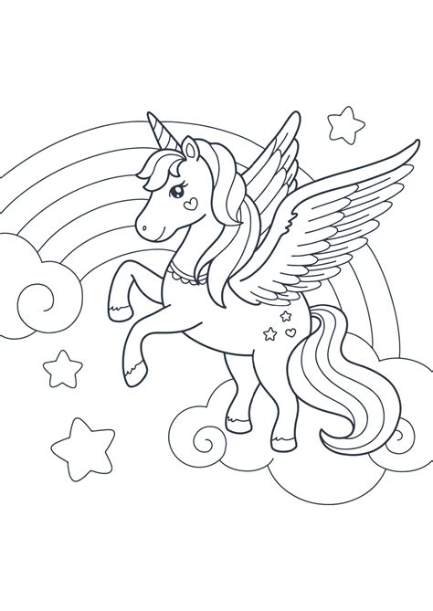Coloriages Licorne à Imprimer