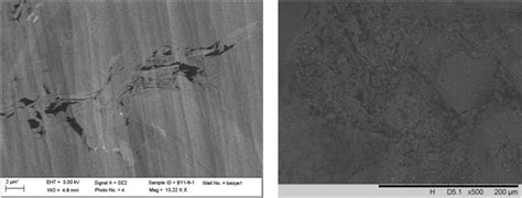 Sem Micrographs Showing Microstructure Of Shale Left And Sandstone Download Scientific