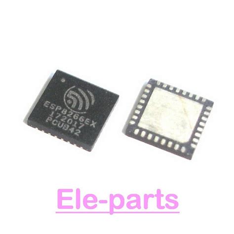 5 pcs esp8266ex qfn 32 esp8266 32 bit mcu and 2 4 ghz wi fi socs ic chip ebay