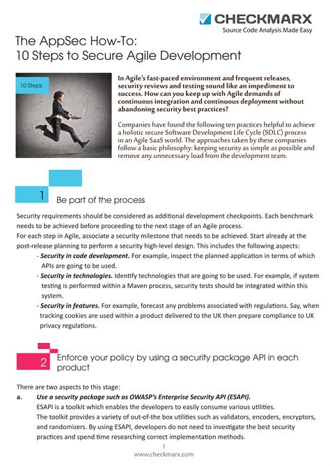 10 Steps To Secure Agile Development Pdf Web Development Internet