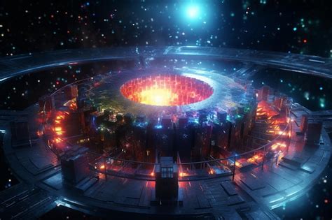 Premium Ai Image Particle Accelerator Experiment Creating Vivid Lig