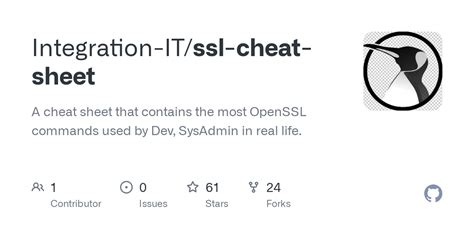 github integration it ssl cheat sheet a cheat sheet that contains