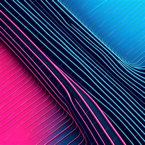 Abstract Wave Gradient Curve Background Premium Ai Generated Image
