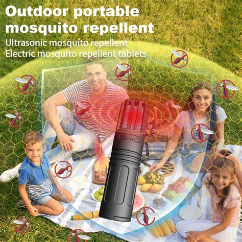 다기능 무선 훈증 모기 및 파리 구충제 휴대용 야외 캠핑 낚시 초음파 구충제 티몬