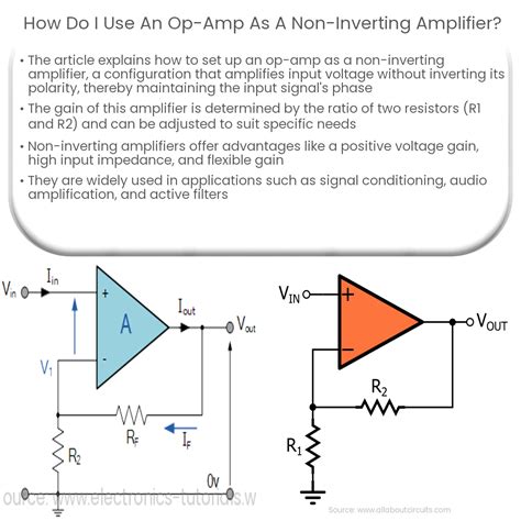 How Do I Use An Op Amp As A Non Inverting Amplifier Electricity Magnetism