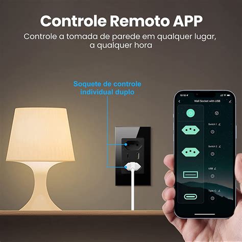 S C Usb B Tomada Inteligente Dupla Usb C Wi Fi Novadigital By Tuya Js Distribuidor Cftv