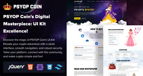 Psyop Coin Html And Tailwind Css Website Template