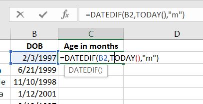 How To Calculate Age In Excel Examples SSP
