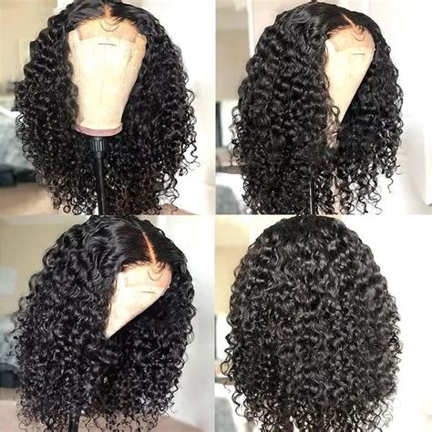 Unice Bye Bye Knots 7x5 Pre Cut Lace Bouncy Water Wave Glueless Bob Wig 150 Density Curly