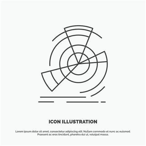 Data Diagram Performance Point Reference Icon Line Vector Gray
