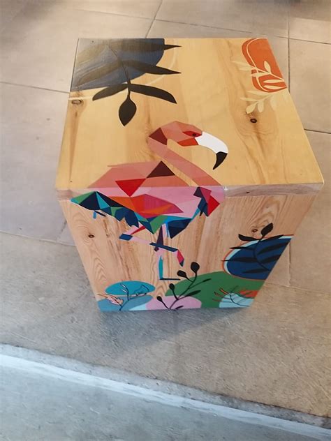 Stool Flamingo String Art Kanyamakan Designs