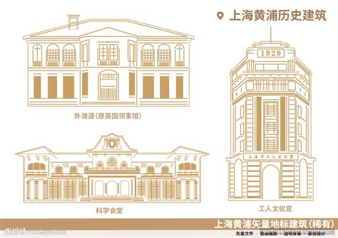 上海黄浦区地标建筑设计图广告设计广告设计设计图库昵图网