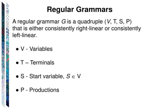 Ppt Regular Languages And Regular Grammars Powerpoint Presentation