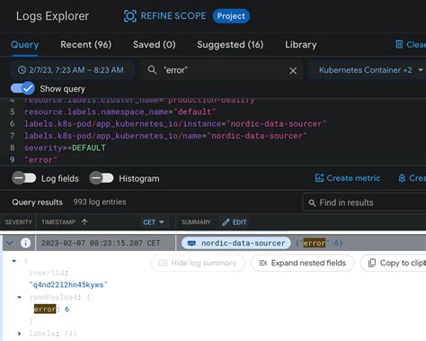 Logging Google Cloud Logs Explorer Query Filter Do Not Match Pattern Stack Overflow