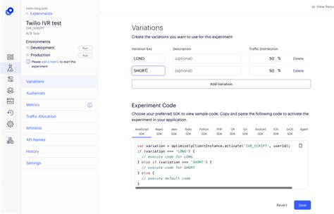 use optimizely to a b test twilio ivr flows twilio