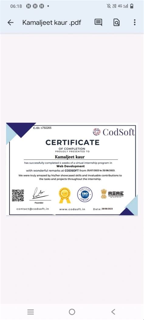 kamaljeet kaur on linkedin codsoftinternship