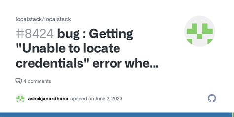 bug getting unable to locate credentials error when trying to create s3 bucket running