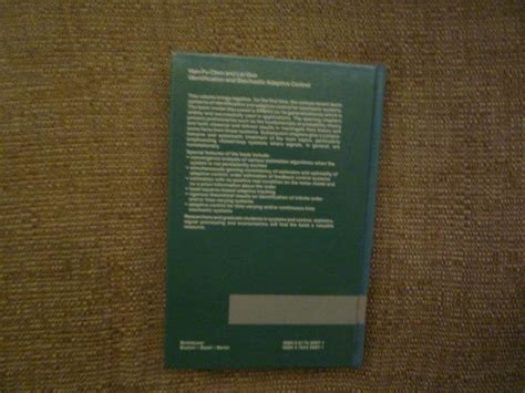 Identification And Stochastic Adaptive Control By Chen Han Fu And Guo Lei Good Hard Cover