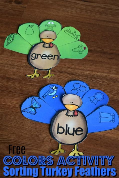 Funny Color Turkey Printable