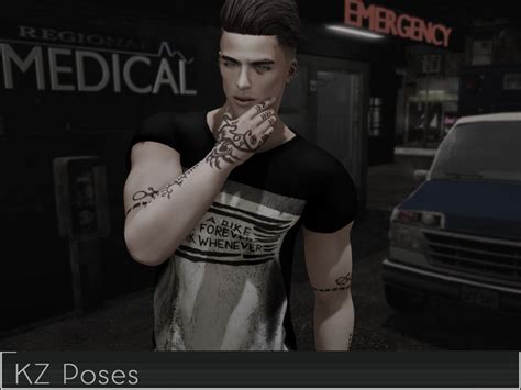 Second Life Marketplace Kz Poses Alright Male Pose Bento