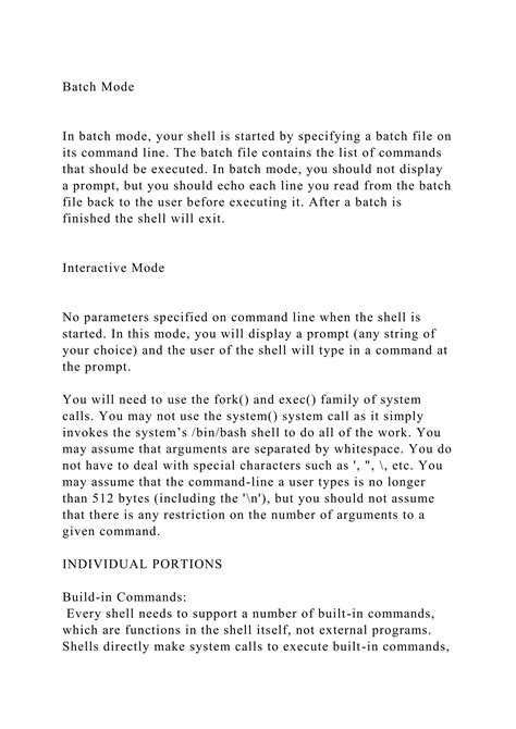 Background A Shell Provides A Command Line Interface For Users Idocx Free Download