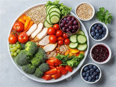 Balanced Meal Plan For Diabetes Management Healthy Food Plate Variety