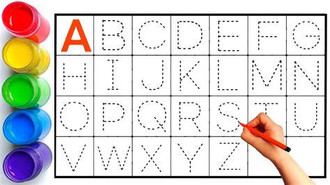 유아와 아이들을 위한 Abcd 알파벳과 123 숫자 따라쓰기 Learn Abcd Alphabets And Numbers