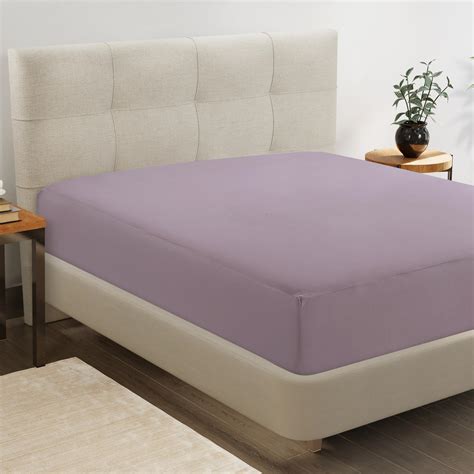 Amazon Com Lane Linen Twin Fitted Sheet Only 4 Way Stretch Knitted Deep Pocket Twin Bottom