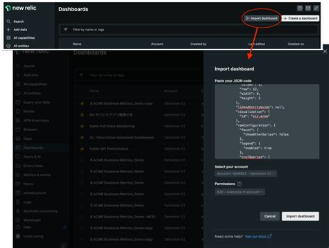 Dashboard Customization Options New Relic