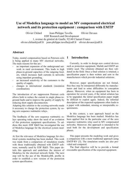 Implementation Of A Modelica Library