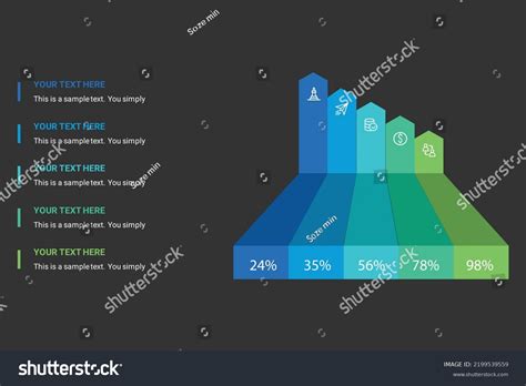 World Map Pie Chart Data Visualization Stock Vector Royalty Free