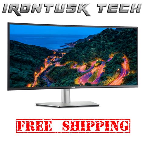 Dell Ultrasharp U We Curved Usb C Hub Monitor Wqhd Monitor With Ips Black Technology