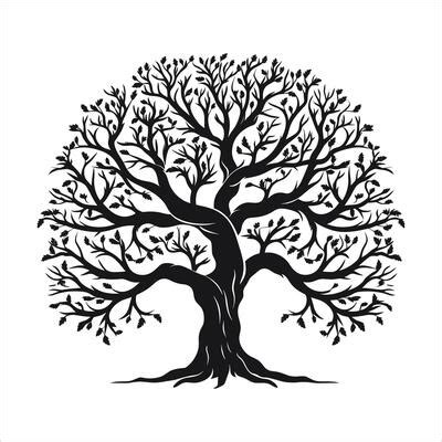 Symmetrical Tree Vector Art Icons And Graphics For Free Download