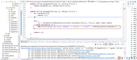 解决mybatisplus使用druid1211连接池查询pg数据库报merge Sql Error的一种办法druid