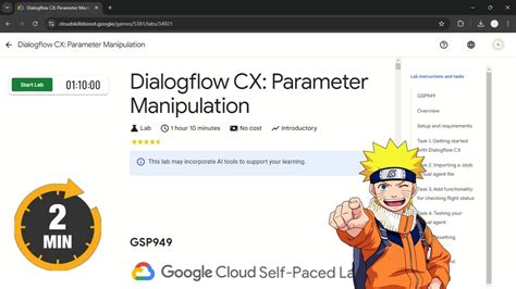 Dialogflow Cx Parameter Manipulation Qwiklabs Gsp949 Youtube
