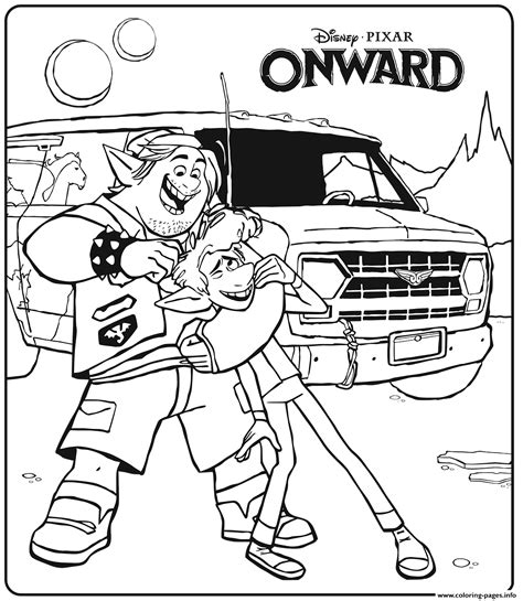 Onward Two Brothers Barley And Ian Lightfoot Coloring Page Printable